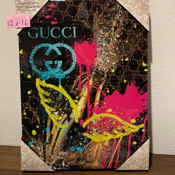 Accessories | Gg Champagne Wall Art | Poshmark